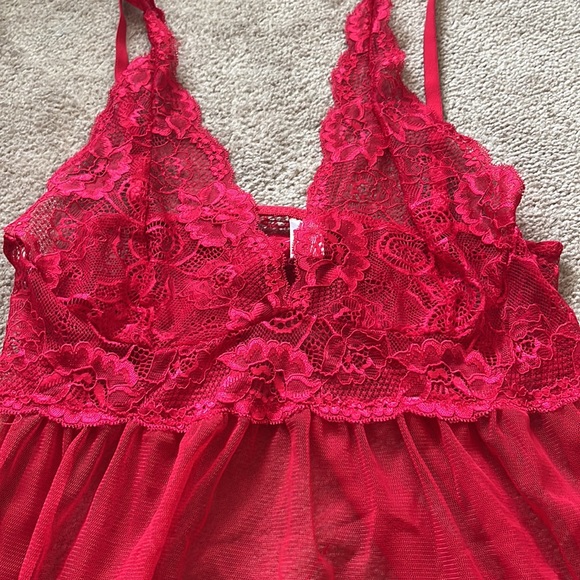 Intimates & Sleepwear | Red Lacey Lingerie Set | Poshmark